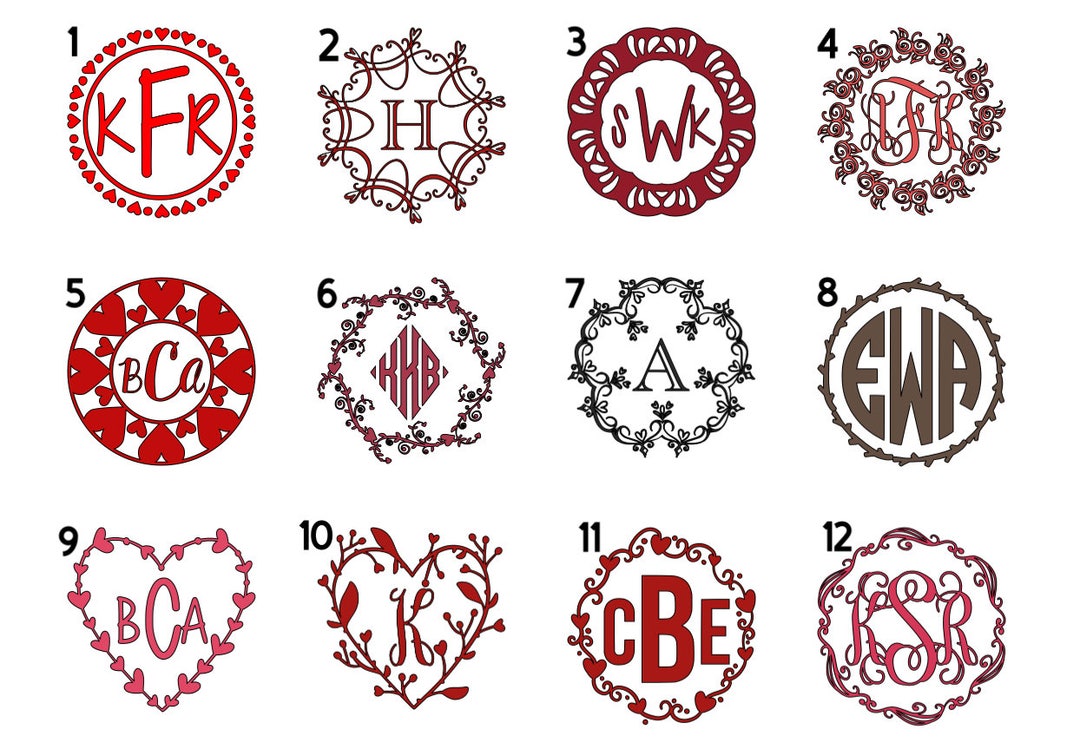 Monogram Decals/monogram Car Decals/monogram Yeti Decals/monogram ...