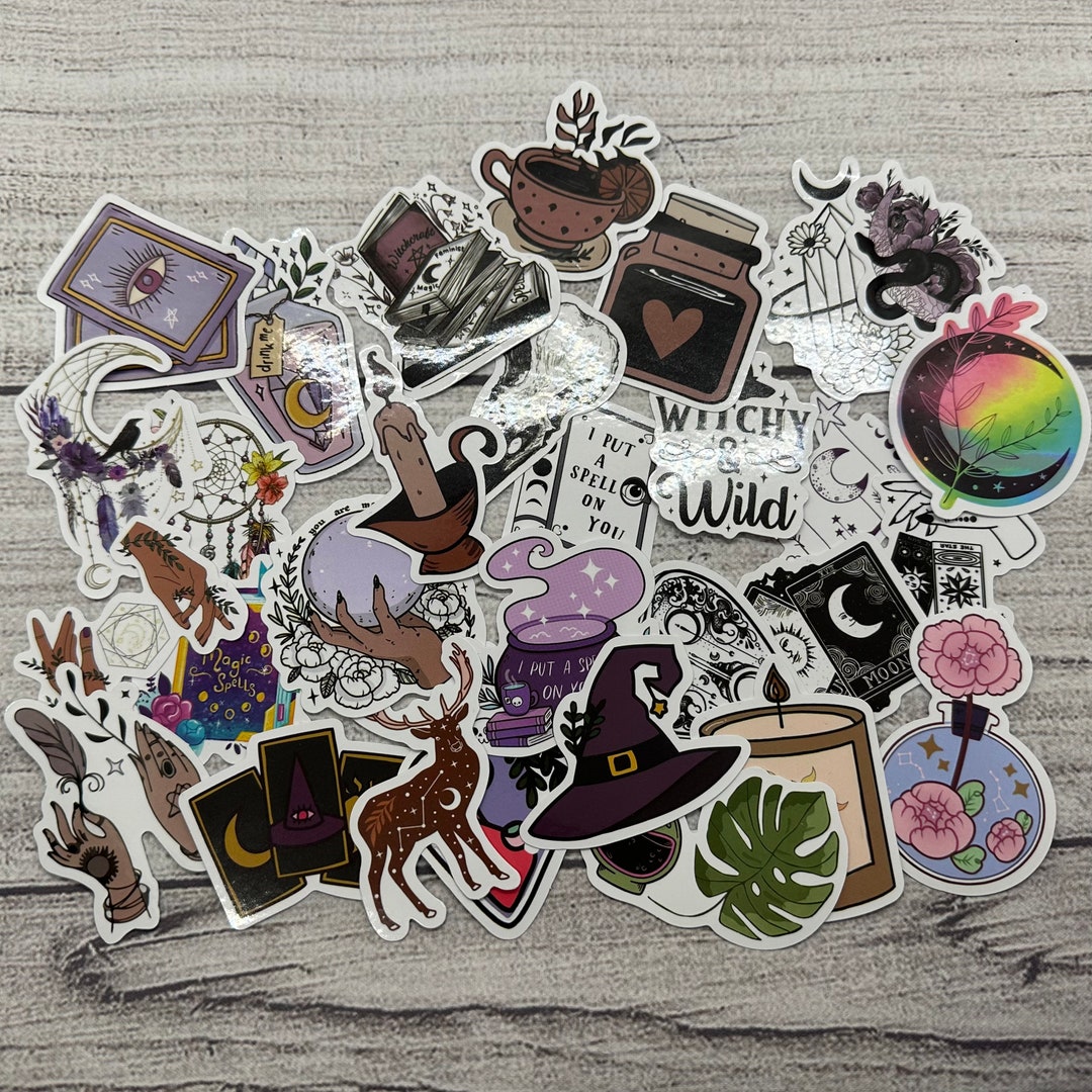 Witchy Aesthetic Mystery Sticker Pack| Mystery Sticker Pack| 10 Sticker ...