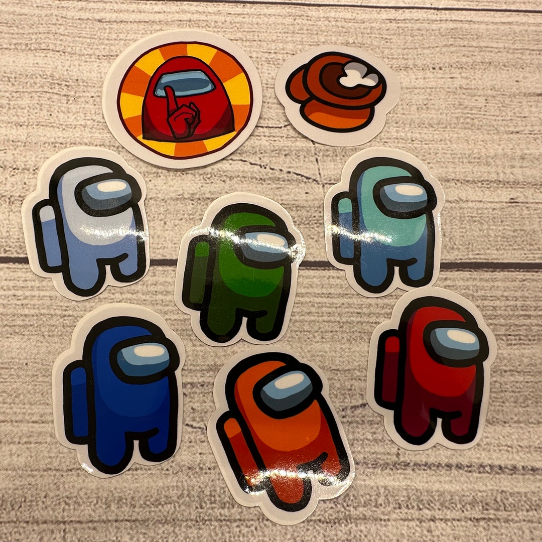 Among Us Sticker Pack| Sticker Pack| 8 Sticker Set| - Etsy