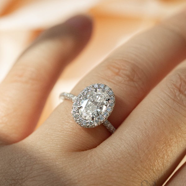 Double Row Diamond Ring - Etsy