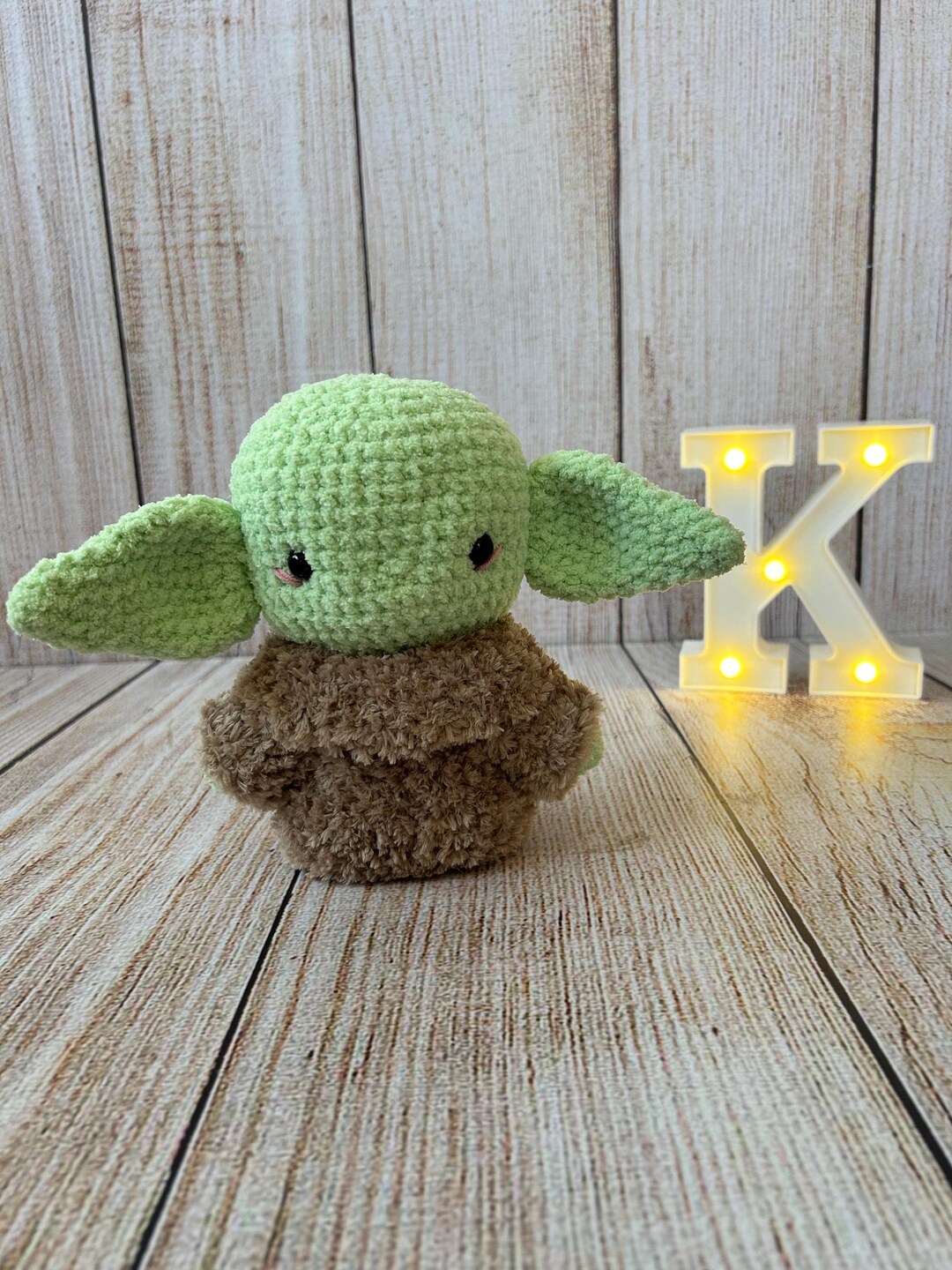 Baby Yoda / Grogu Amigurumi With Furry Robe - Etsy