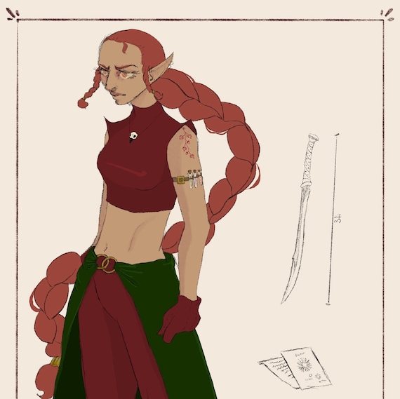 Character Map Illustration Commission | Etsy