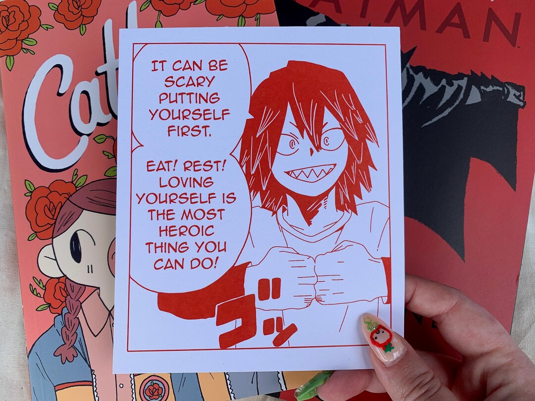 Kirishima Self-care Manga Panel Inspired Print - Etsy