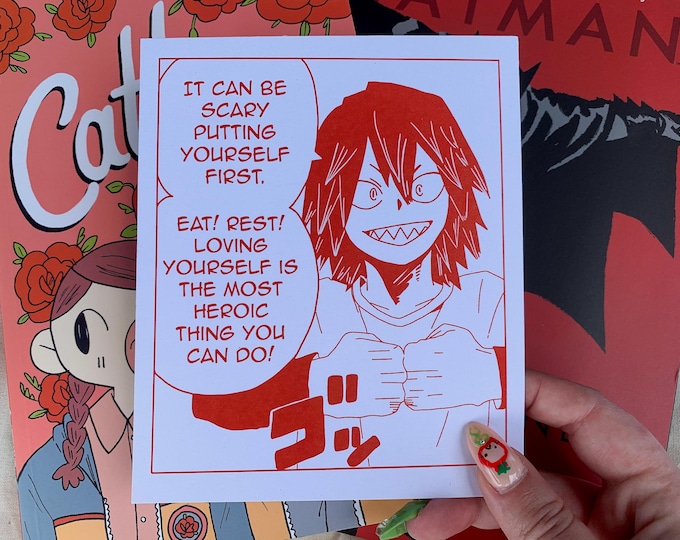 Kirishima Self-care Manga Panel Inspired Print - Etsy