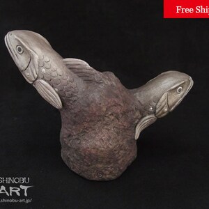 Ceramic Transformed Two-headed Fish (height:4.7in), Desk Accessories ...