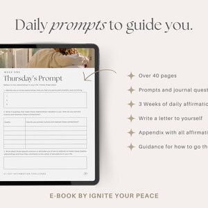 Self Care Planner 21-day Healing Affirmations Mindfulness Resilience ...