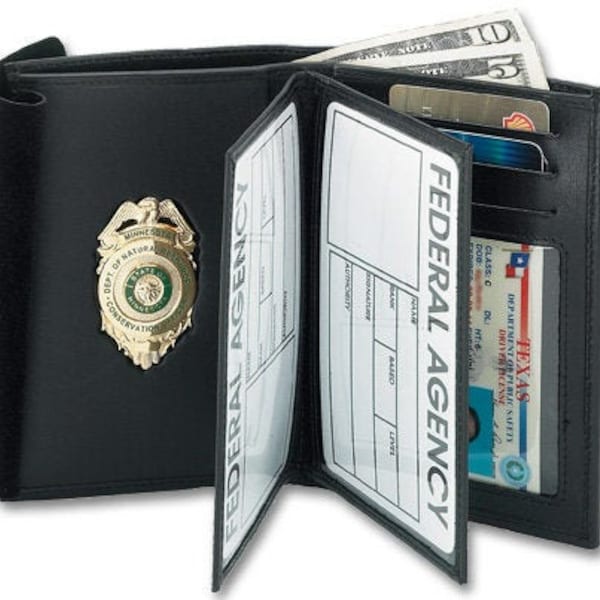 Double Badge Wallet - Etsy