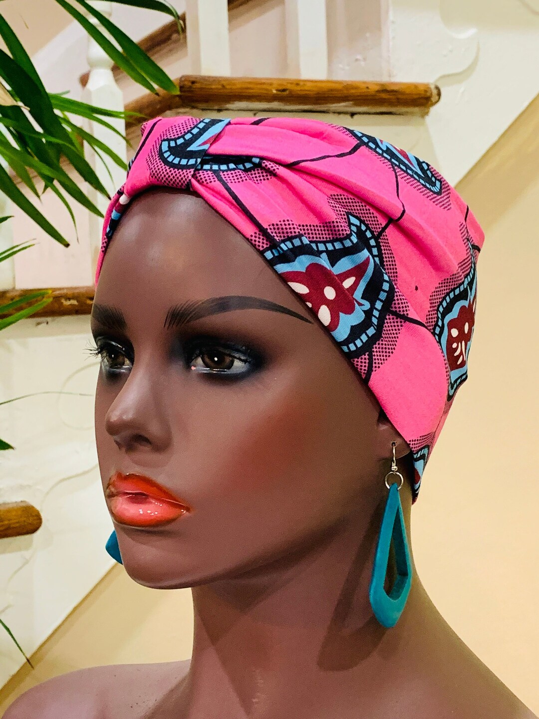 Pre-tied Turban Headband, Pre-tied Headwraps, Pre-tied Ankara Headwrap ...