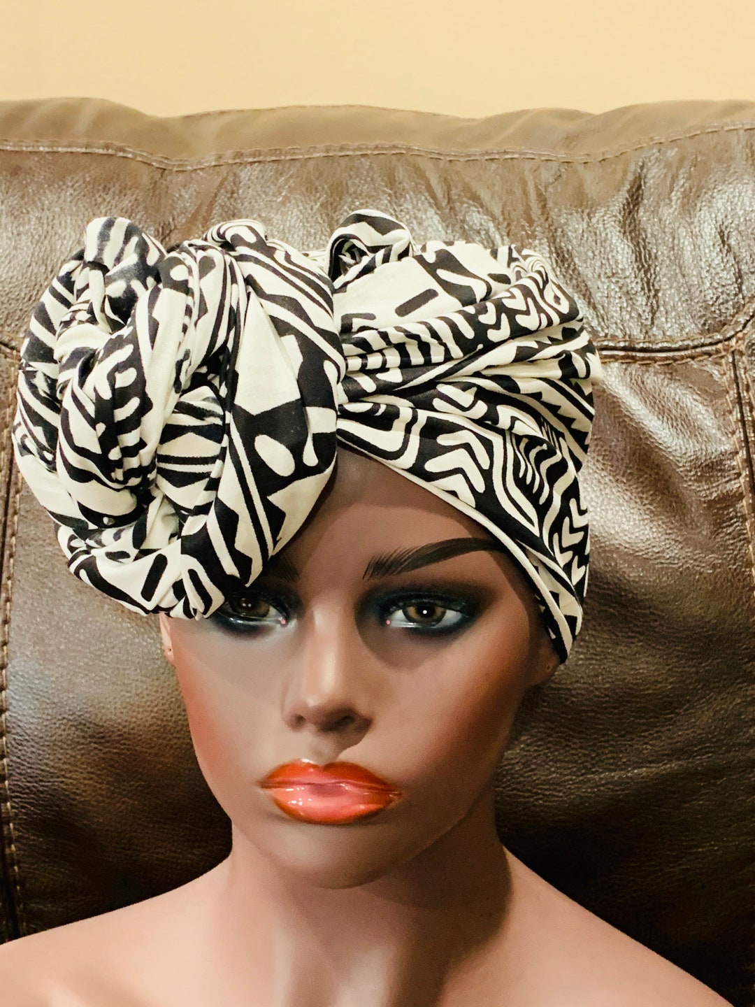 African Fabric Headwrap, African Fabric Neck Warmer, African Head Wrap ...
