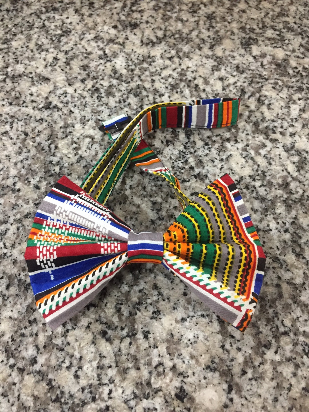 African Fabric Bow Tie, Black History Men's Bow Tie, Ankara Print Tie ...
