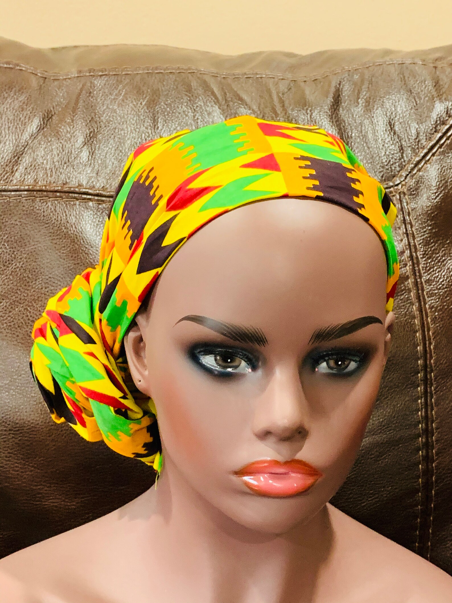 Fabric Mask and Head Wrap Set Fabric Face Mask African | Etsy