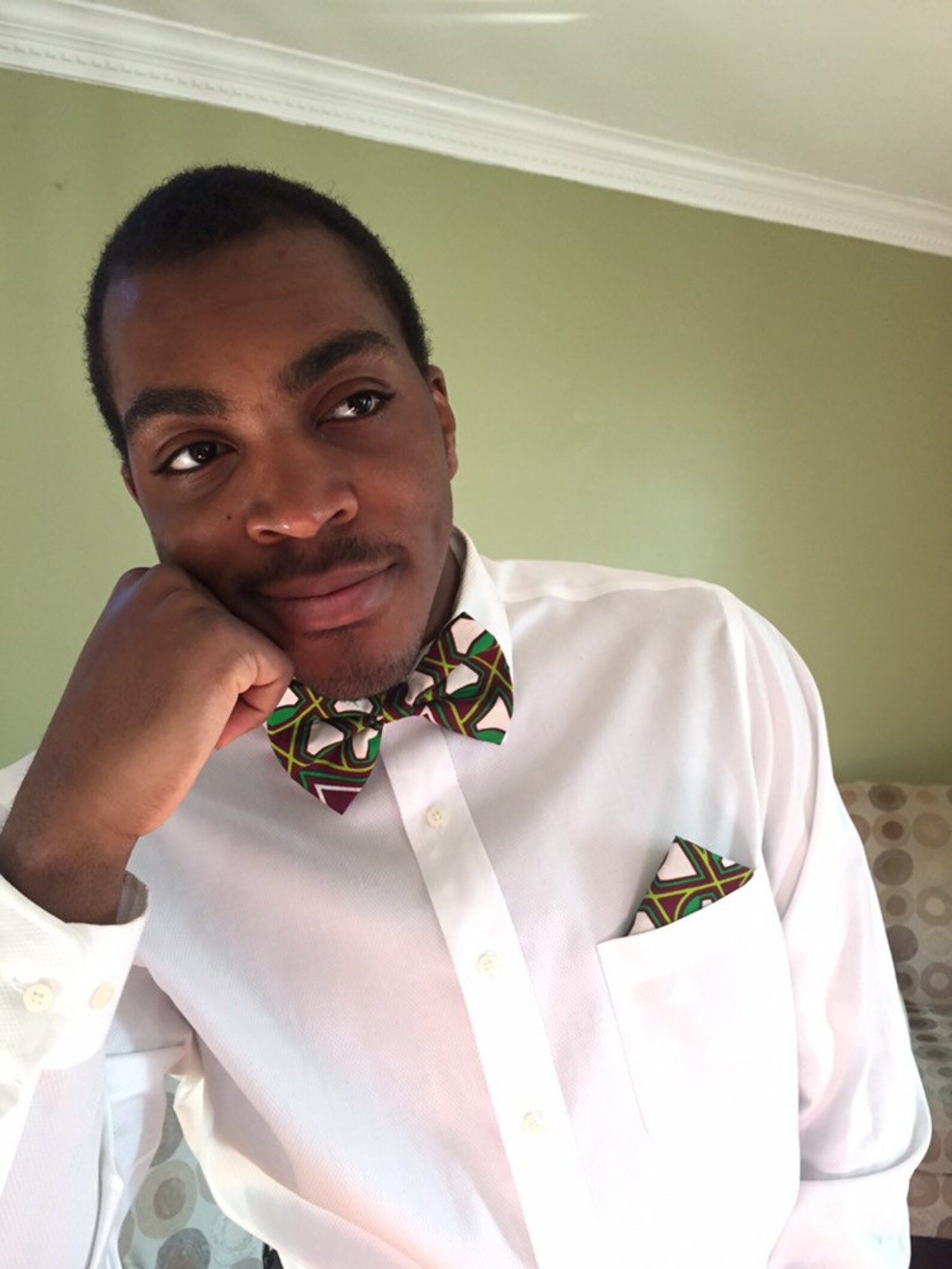 African Fabric Bow Tie, Black History Men's Bow Tie, Ankara Print Tie ...