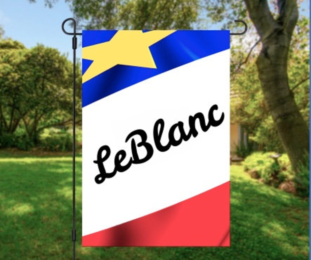 Acadian Personnalized Garden Flag, Double Sided - Etsy