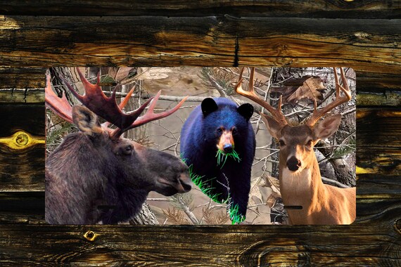 Shipping Deadline Nov 30th Bear Moose and Deer Wildlife Car | Etsy