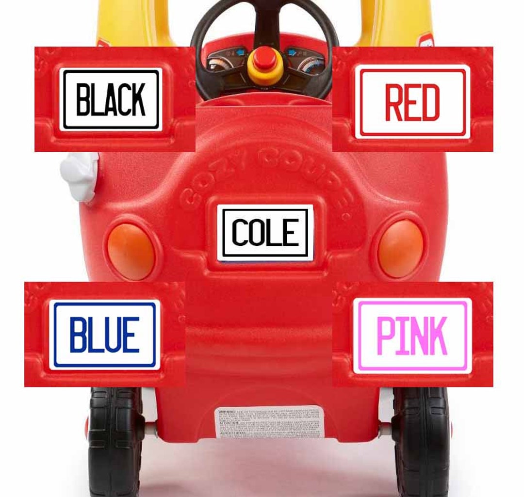 Cozy Coupe, Aluminum Novelty, Personalized License Plate 3.5" X 2.25 ...