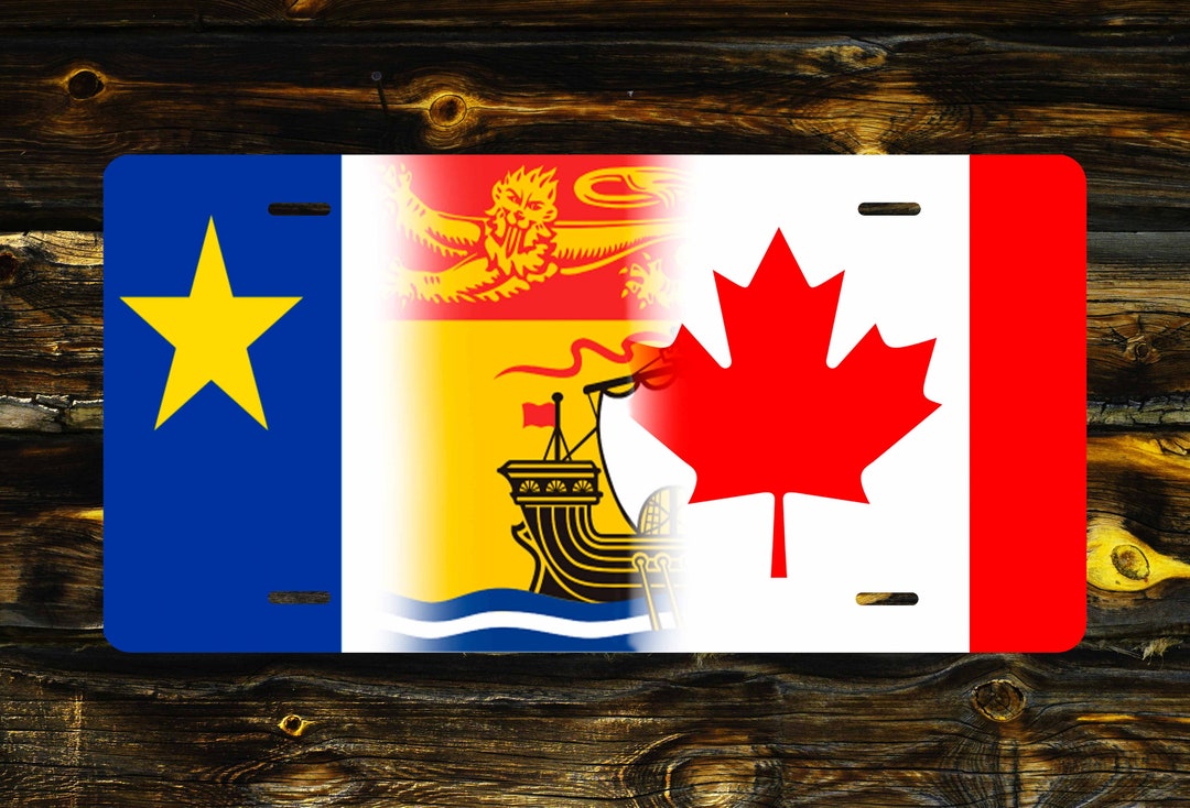 Trio License Plate, Acadie,new Brunswick and Canada Truck, Bike ...