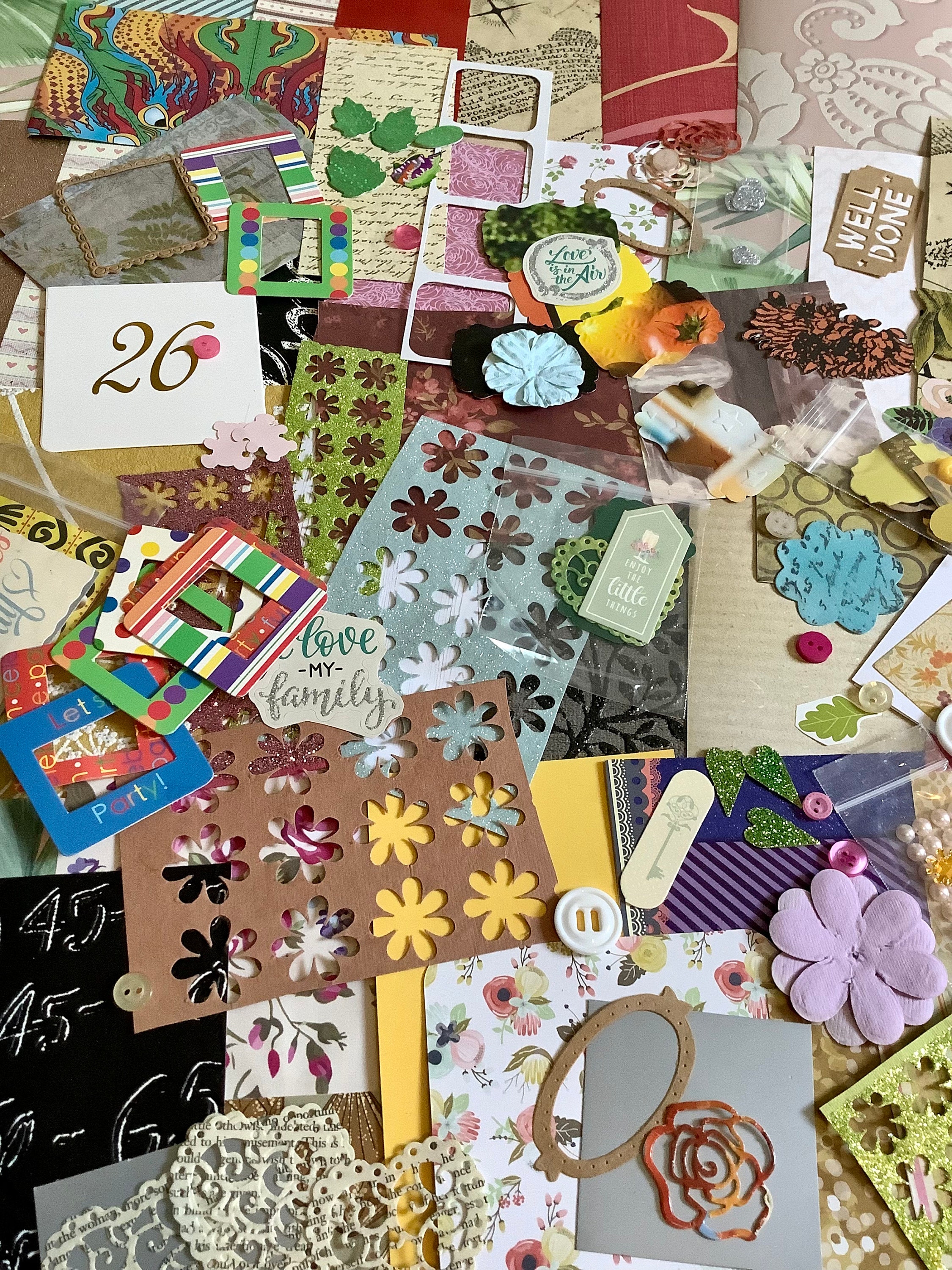 SCRAP GRAB BAG 50 Pieces - Etsy UK