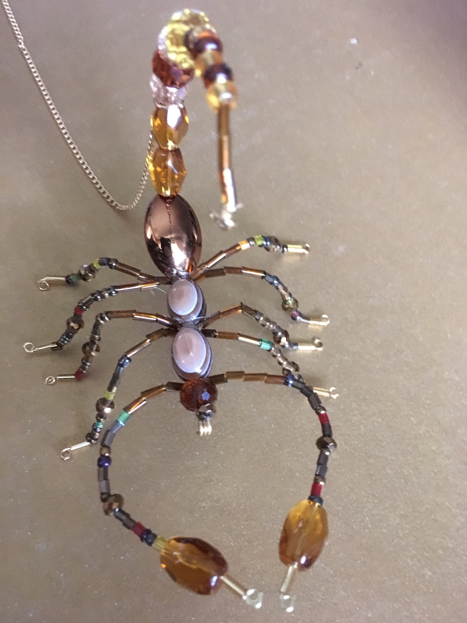 Crystal Beaded Scorpion Ambers Shaded Fabulous Gift for Any - Etsy Canada