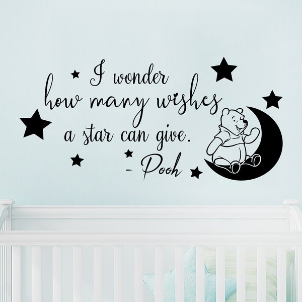 Winnie the Pooh Moon and Stars - Etsy