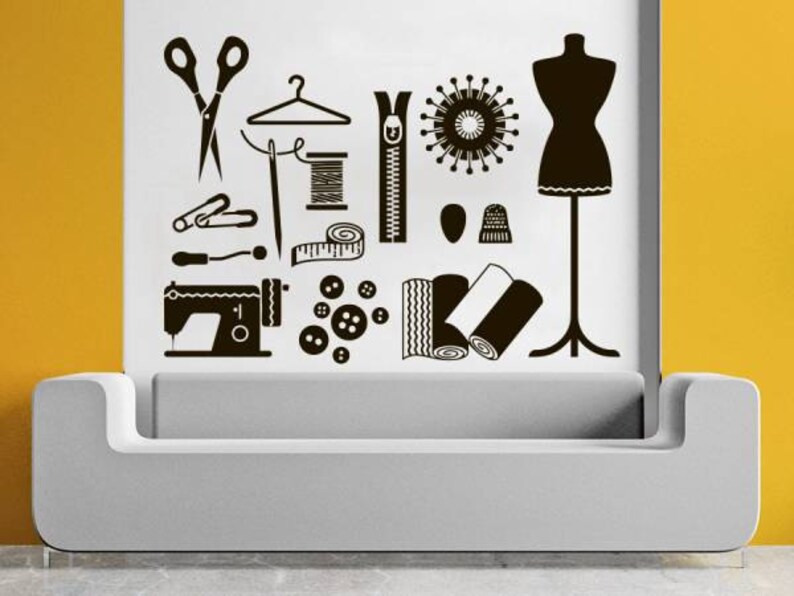 Wall Decal Atelier for Women Vinyl Sticker Decals Tailor - Etsy