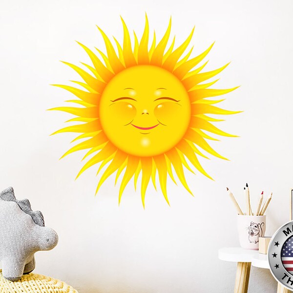 Sunshine Wall Decal - Etsy
