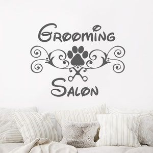 Grooming Salon Wall Decal Animals Vinyl Sticker Decals Petshop Dog ...