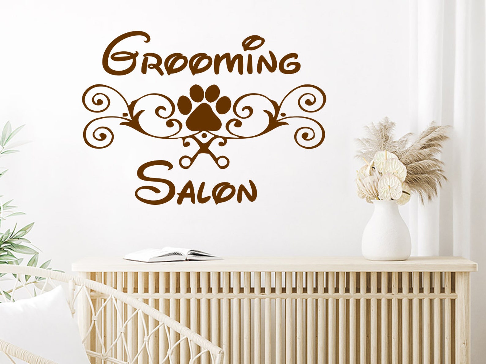 Grooming Salon Wall Decal Animals Vinyl Sticker Decals Petshop Dog ...