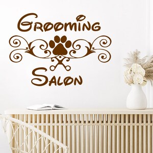 Grooming Salon Wall Decal Animals Vinyl Sticker Decals Petshop Dog ...
