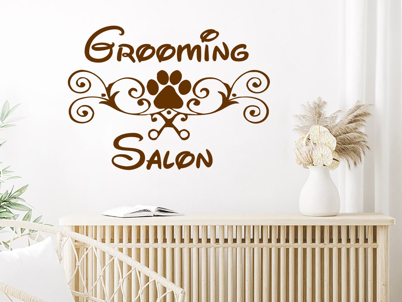 Grooming Salon Wall Decal Animals Vinyl Sticker Decals Petshop Dog ...