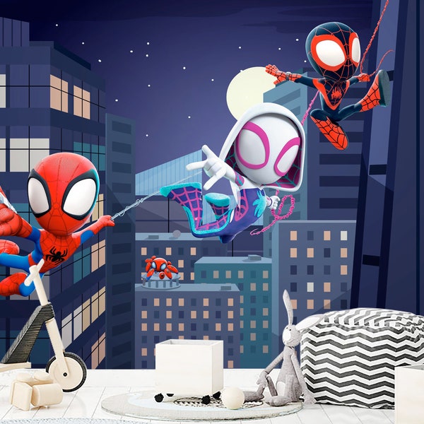 Spiderman Kid Wallpaper - Etsy