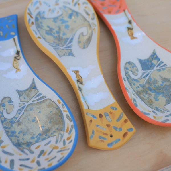 Cat Spoon Rest - Etsy
