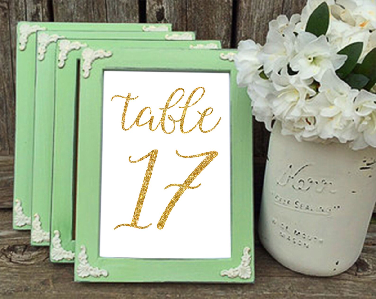 Instant Download Printable Gold Table Numbers Table Numbers - Etsy