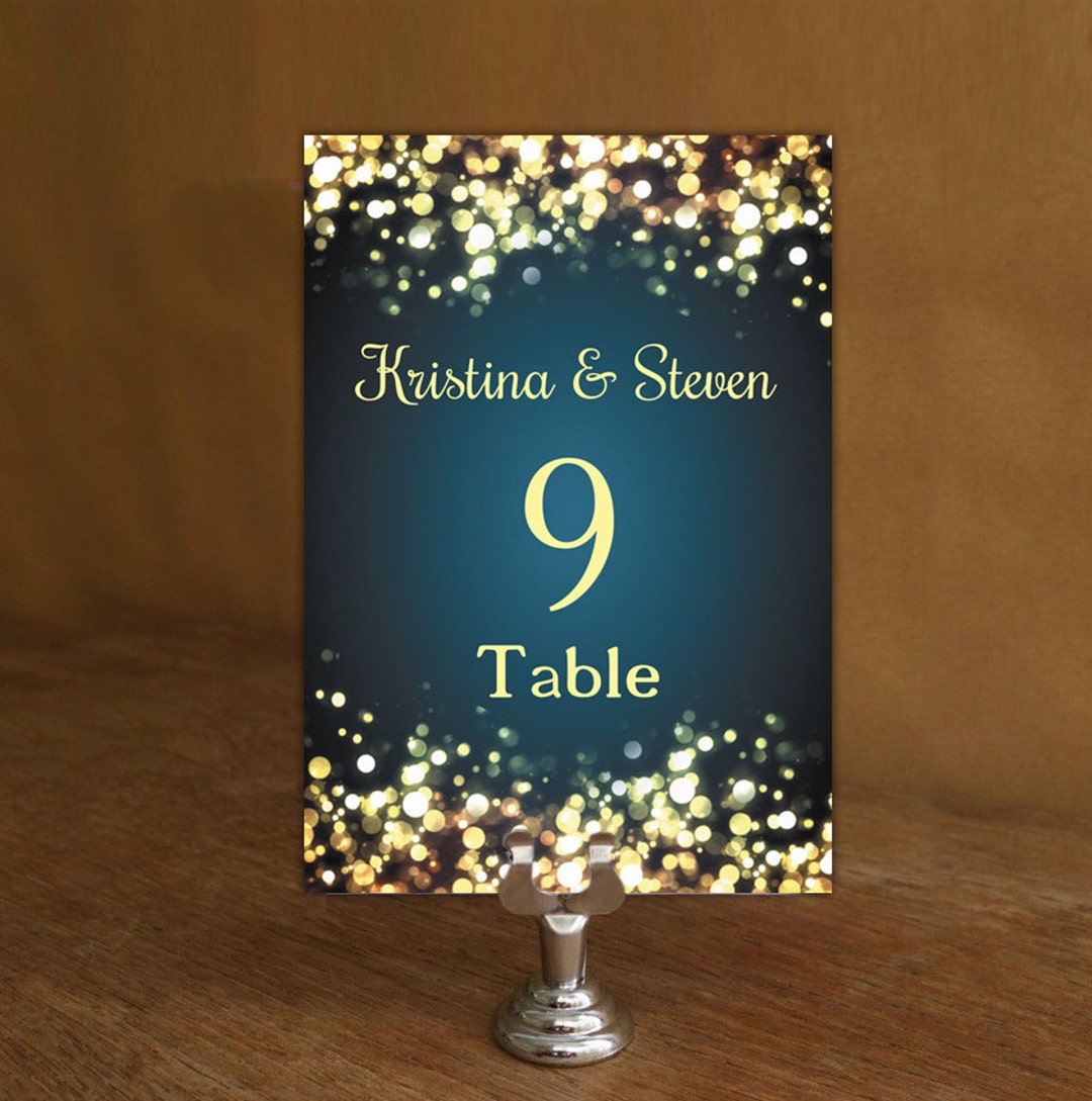 Instant Download Printable Gold Table Numbers Table Numbers - Etsy