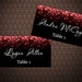 Red and Black Wedding Place Card, Place Cards, DIY Place Card Printable ...