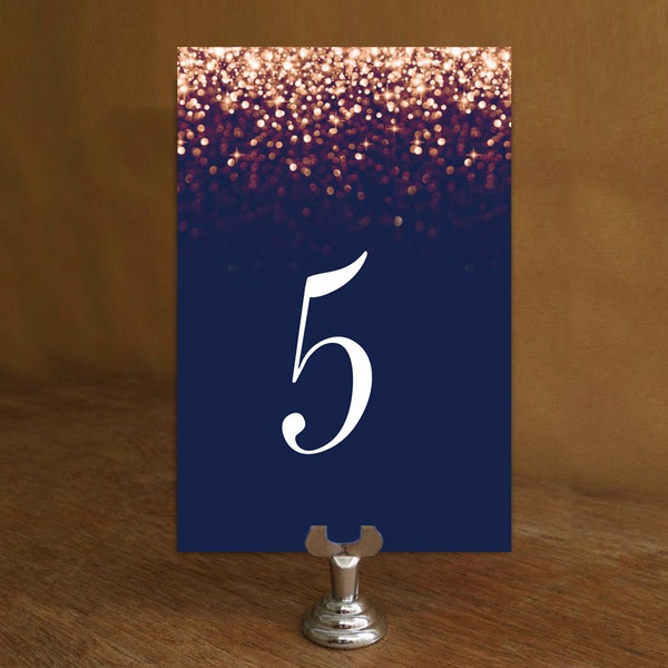 Navy and Rose Gold Wedding - Etsy