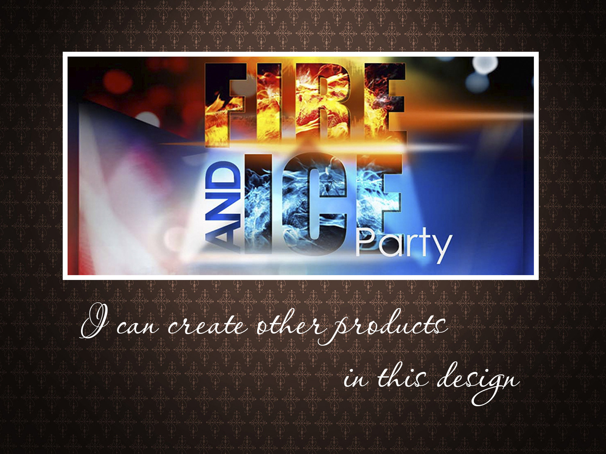 Fire and Ice Party Birthday Invitation Set Fire and Ice - Etsy UK