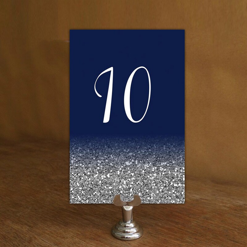 Navy Table Numbers - Etsy