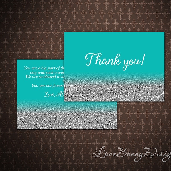 Turquoise Thank You - Etsy