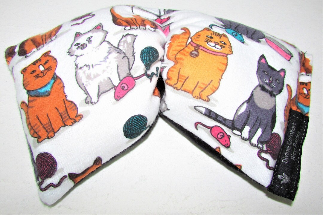 Cat Heating Pad Microwavable, Heat Pack, Natural Pain Relief Heat Bag ...