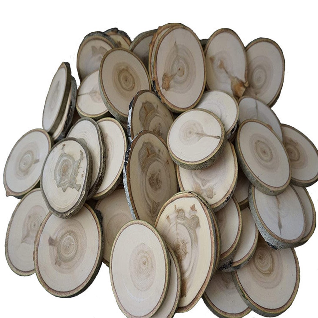 Aspen Wood Slice Package of 20 Pieces Wood Slices 4 4.5 - Etsy