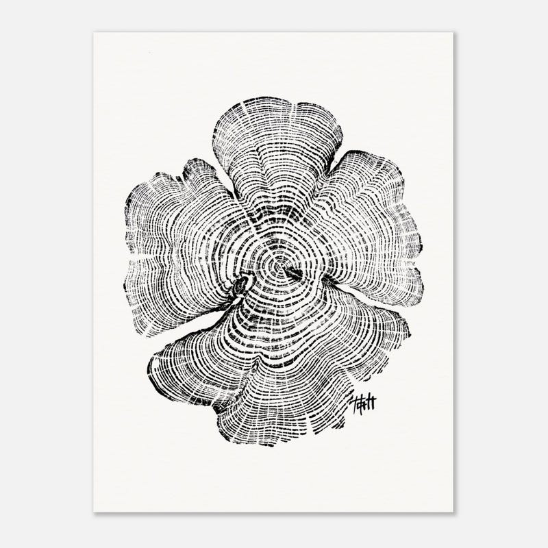 Tree Ring Print - Etsy