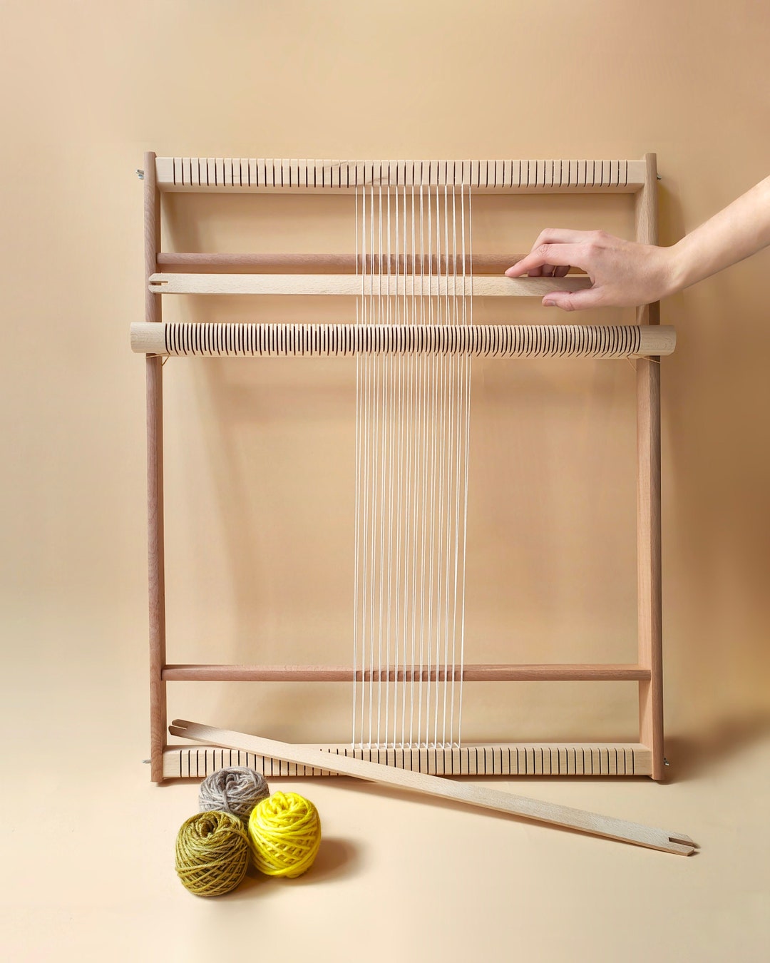 XXL Weaving Loom 20inch / 50cm, Extra Large Heddle Loom, Big Tapestry ...