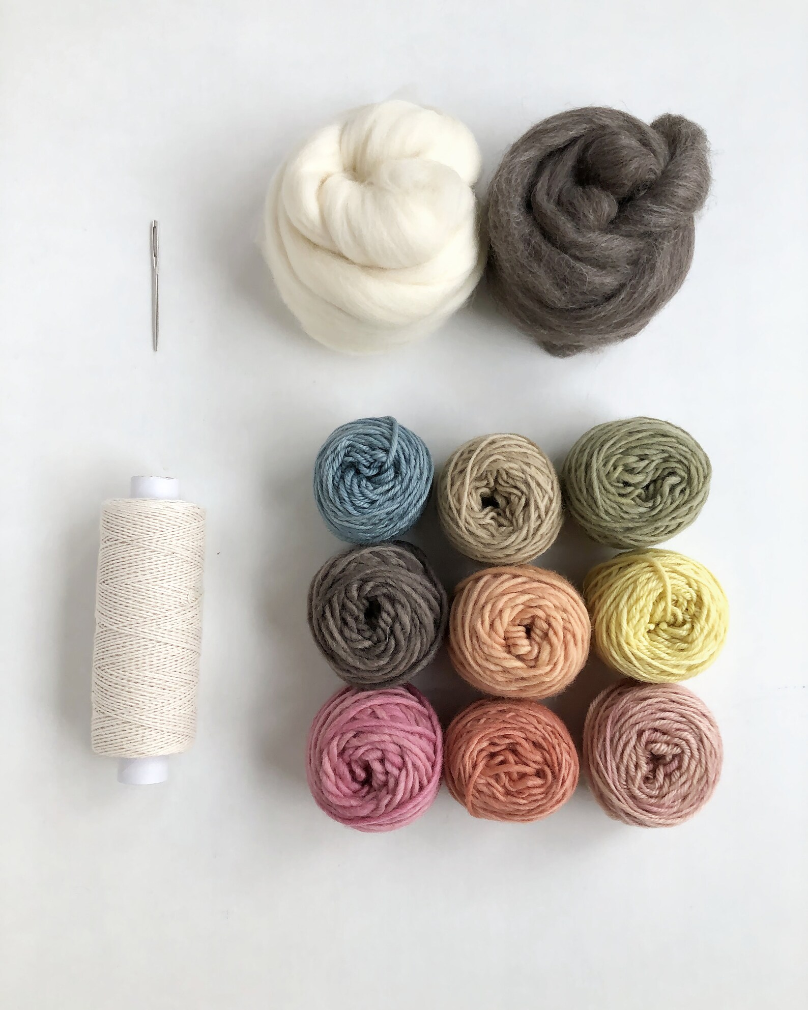 Large Weaving Starter Kit: Botanical Yarns Wool Roving - Etsy