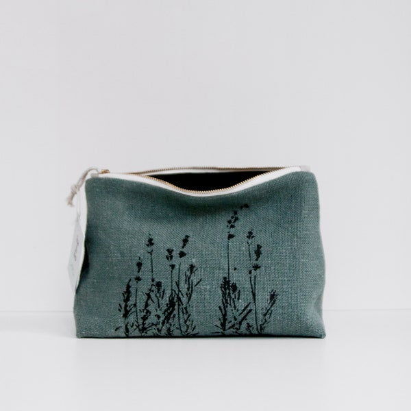 Linen Cosmetic Bag - Etsy