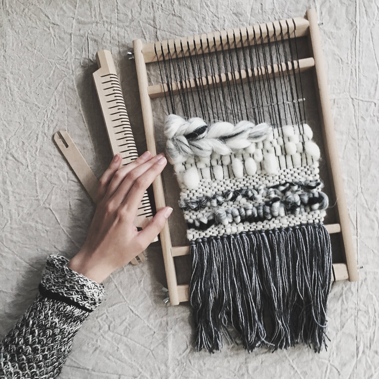 S Weaving Loom 75inch / 20cm Small Tapestry Loom and Tools - Etsy