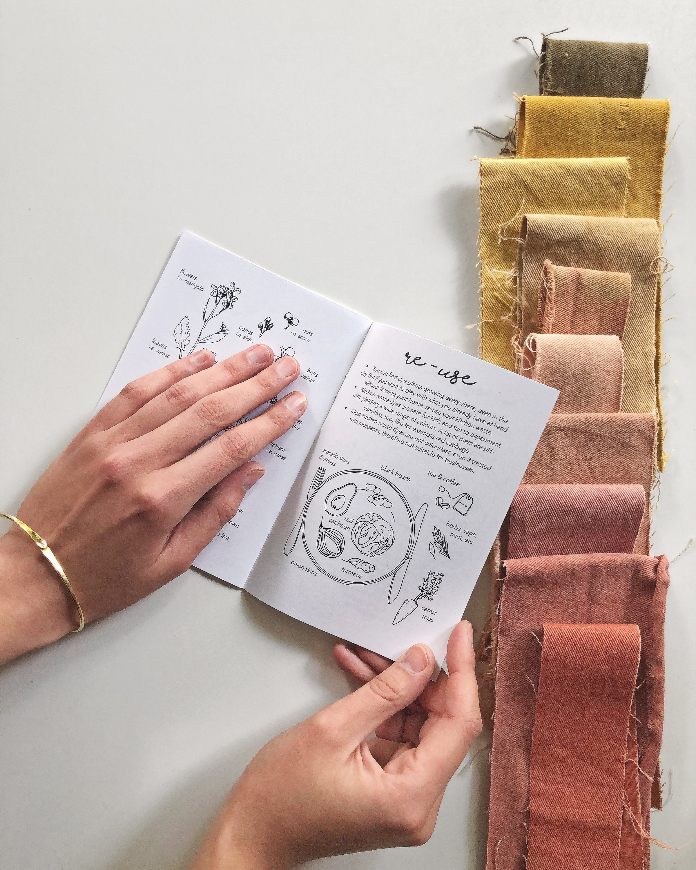 Printed: Pocket guide to natural dyeing A6 size. Booklet | Etsy