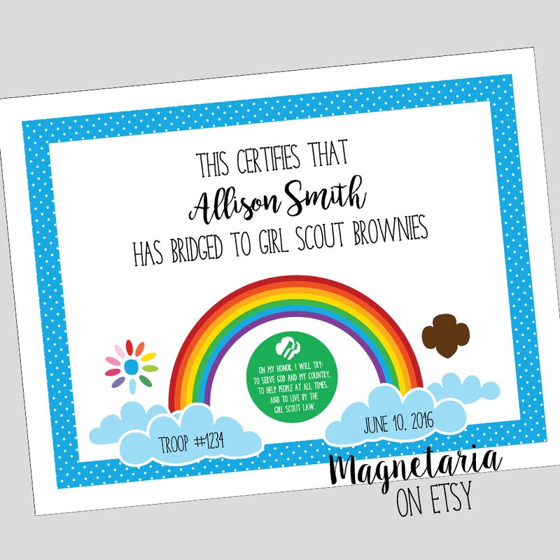 Girl Scout Bridging - Etsy