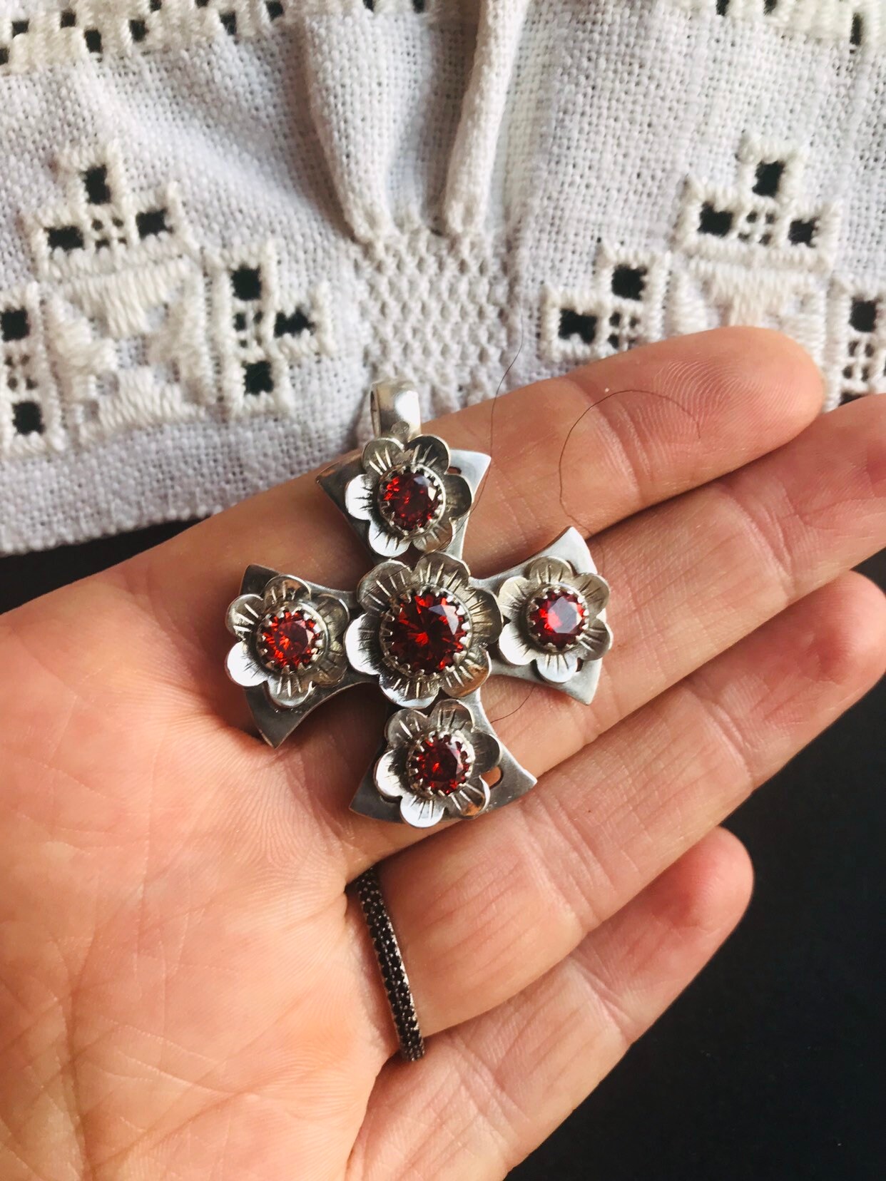 Ukrainian Cross Equal-sided Cross Ukrainian Jewelry Flower - Etsy