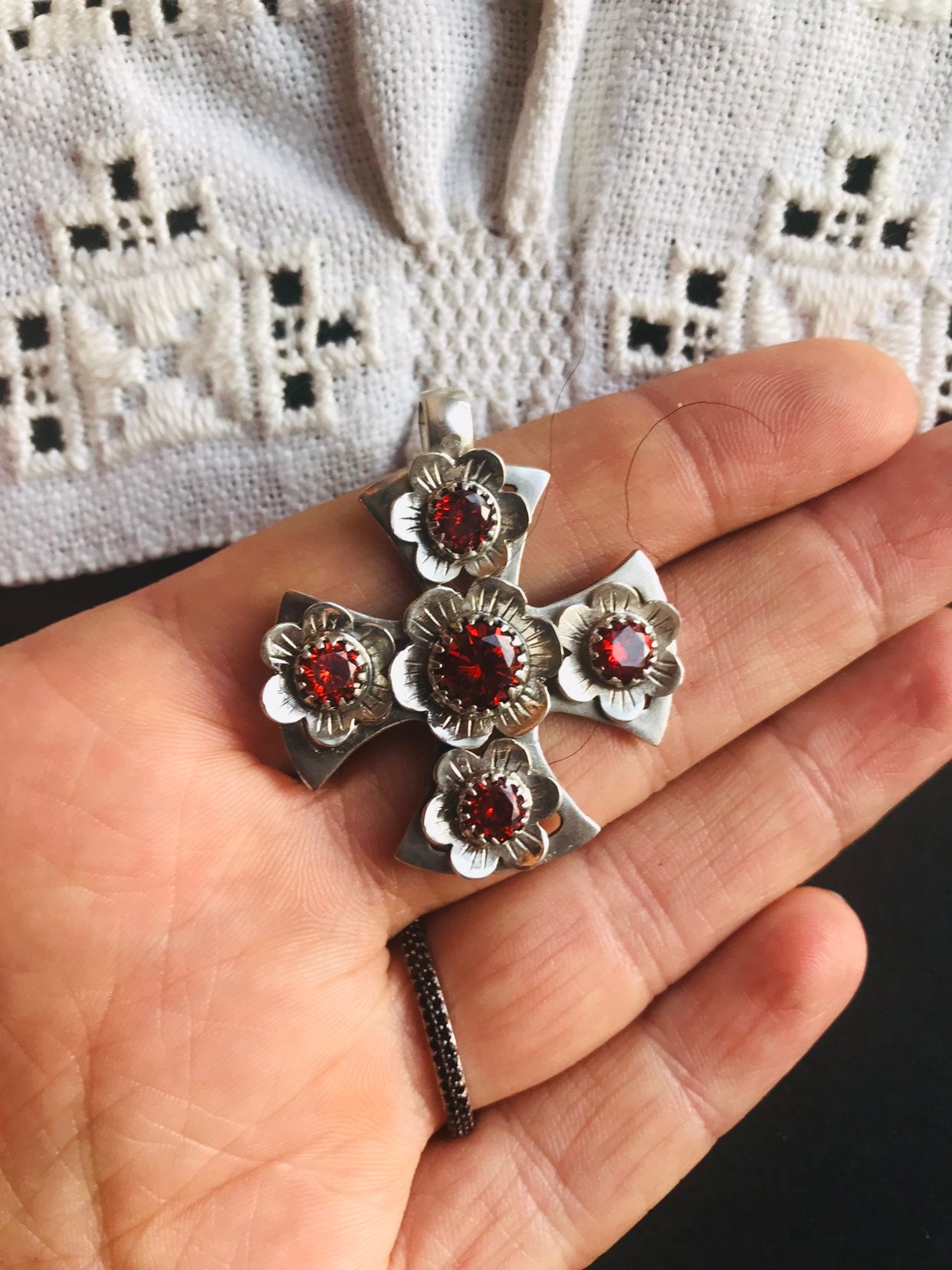 Ukrainian Cross Equal-sided Cross Ukrainian Jewelry Flower - Etsy