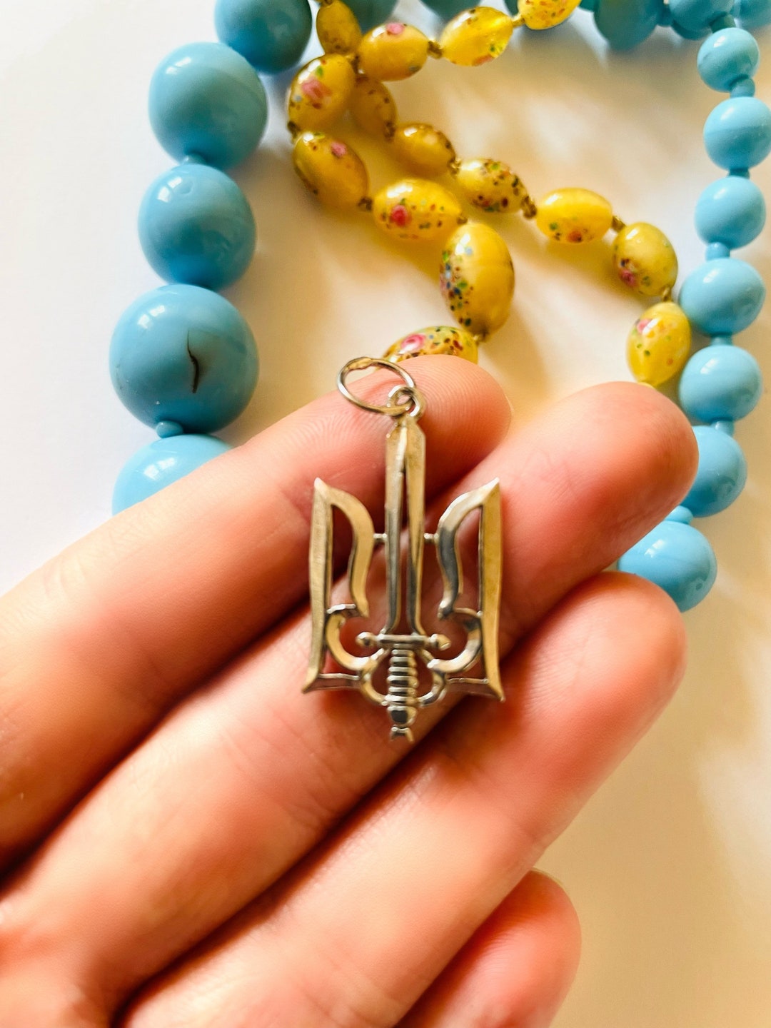 Ukrainian Tryzub, Tryzub Pendant, Ukrainian Trident, Tryzub Silver ...